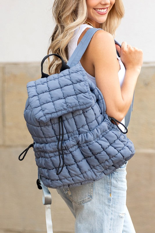 Stevie Quilted Puffer Backpack — Hudson Square Boutique LLC
